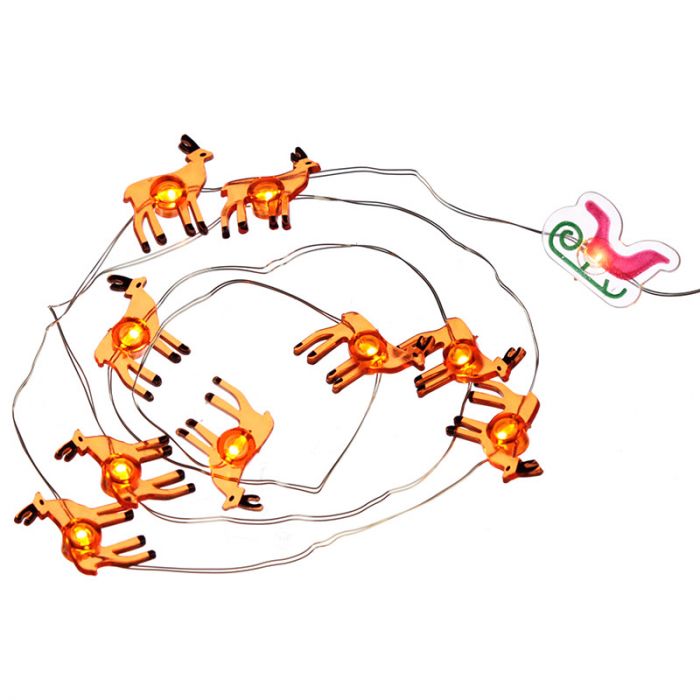 Reindeer and Santas Sleigh LED Fairy Light String | Fairy Lights ...